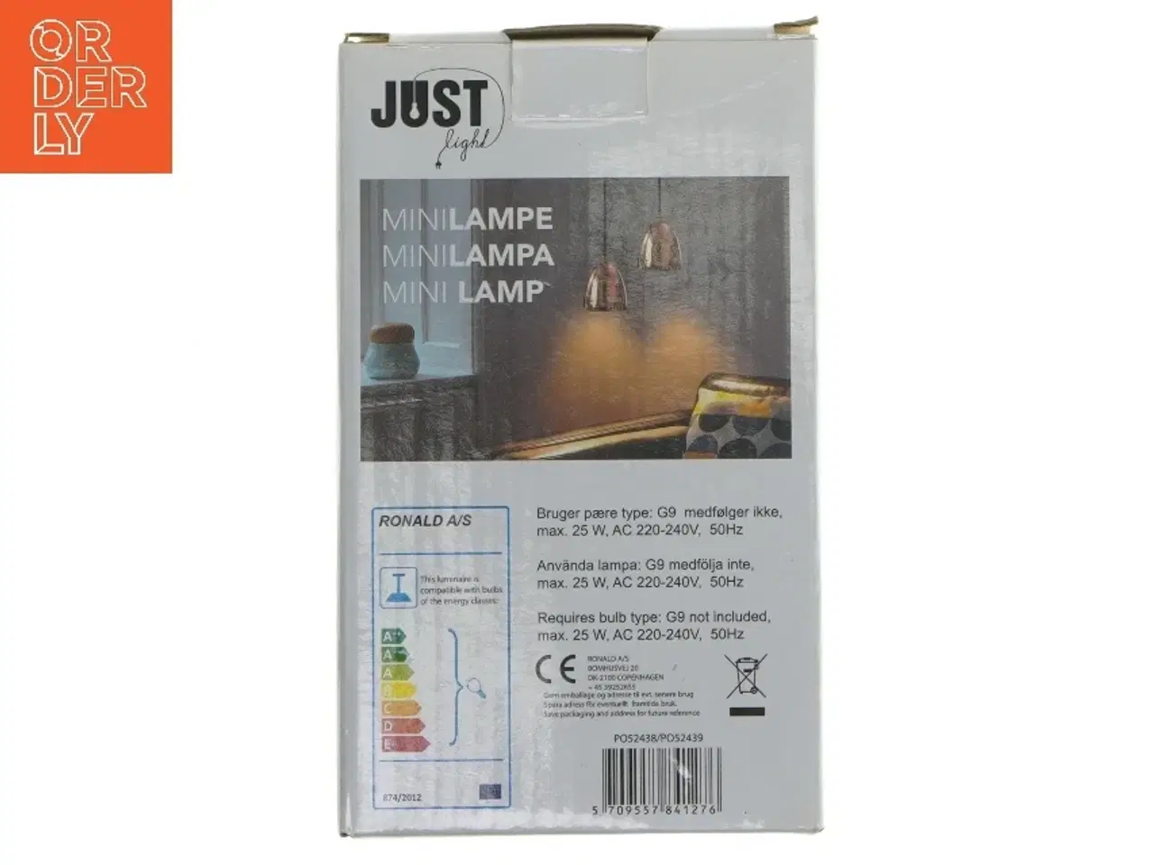 Mini kobberlampe fra Just Light (str. 10 cm) | Slangerup - GulogGratis.dk