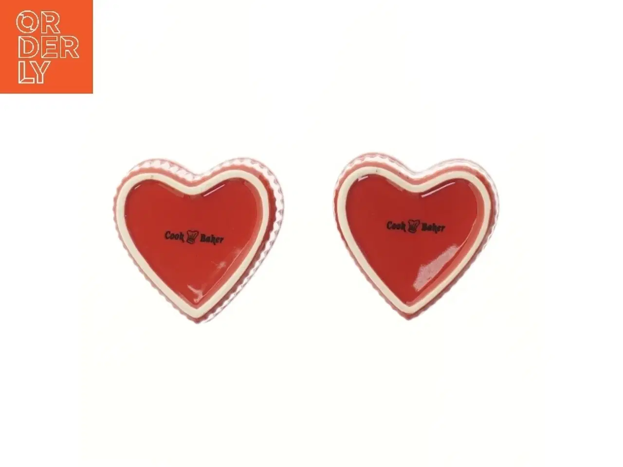 Sæt med to hjerteskåle fra Cook & Baker (str. Ø 9x5 cm) | Slangerup ...