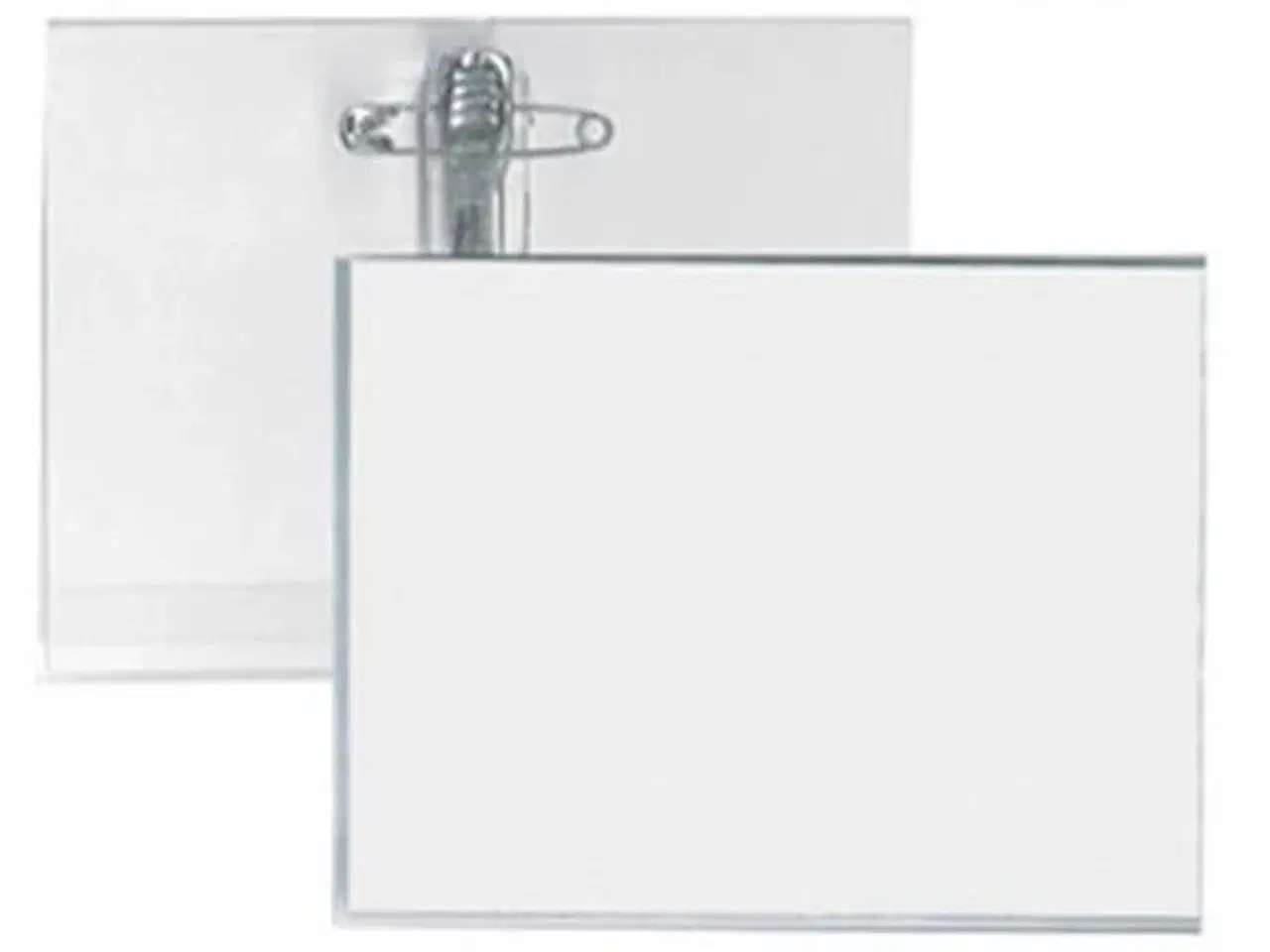 Kongresmærke klar plast 102 x 77 | Nørresundby - GulogGratis.dk