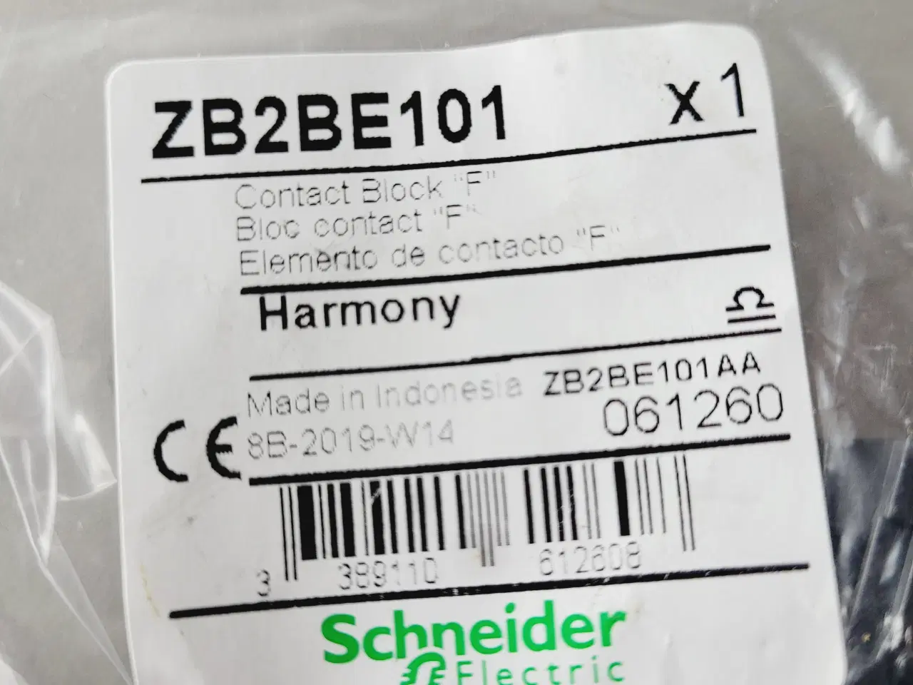 ⭐️· 🟢 Schneider Electric Kontaktblok ZB2-BE101 | Herning - GulogGratis.dk