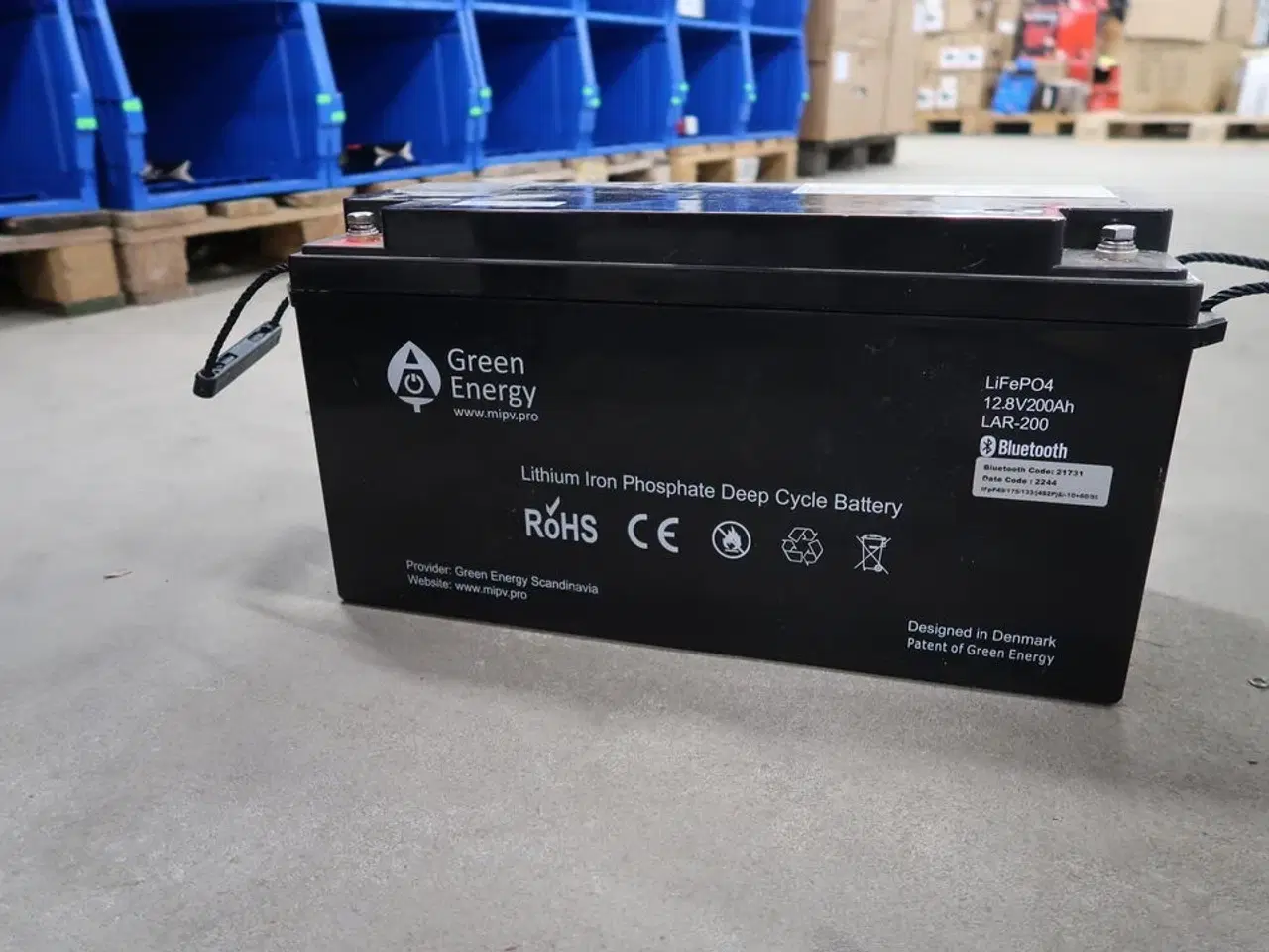 Lithium Battery 200Ah (læs beskrivelse) GREEN ENERGY LIFE PO4 ...
