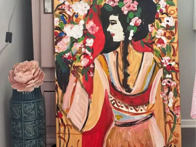 akryl maleri af Kunstner Yrsa Isabel Lind | Ebeltoft - GulogGratis.dk