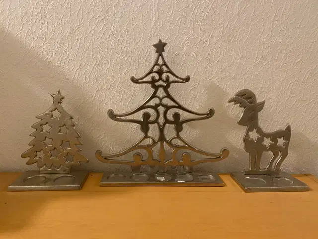 3 flotte jule fyrfadsstager | Vejle - GulogGratis.dk