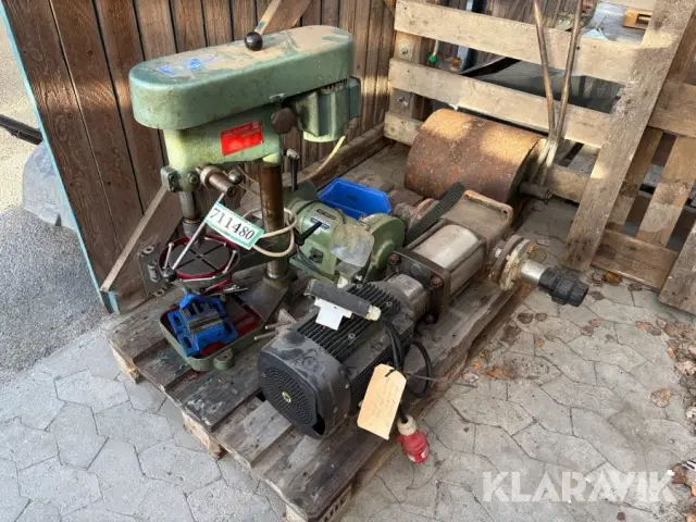 Søjleboremaskine, slibemaskine og pumpe | Tølløse - GulogGratis.dk