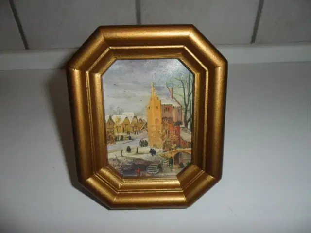 2 små billeder med guld ramme | Randers C - GulogGratis.dk