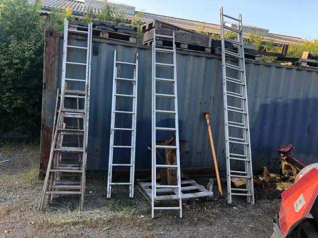 Almindelige stiger i alu og træ | Horslunde - GulogGratis.dk