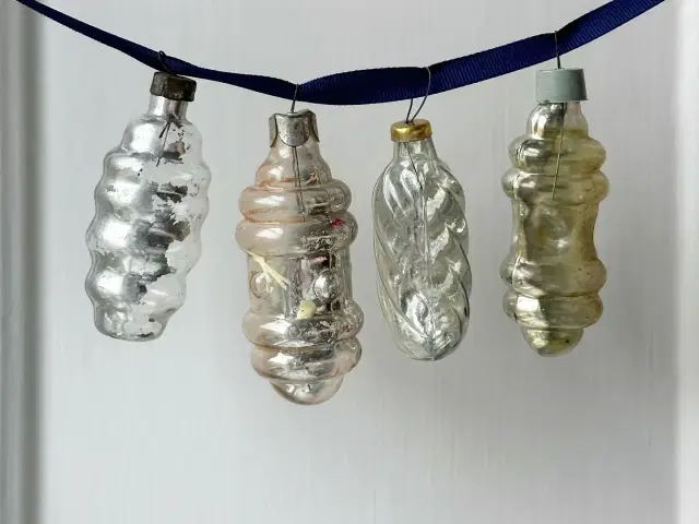 Vintage julekugler, sølvlanterner, 4 stk samlet | Århus C - GulogGratis.dk