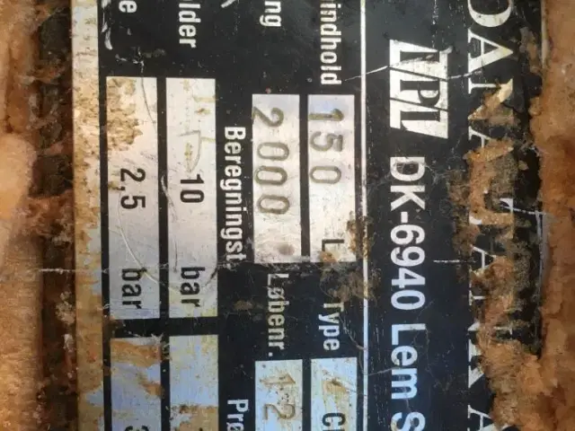 150 ltr dana tank | Fredericia - GulogGratis.dk