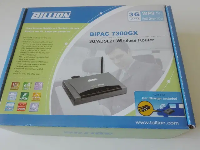 Billion Bipac 7300GX 3G/ADSL2 + Wireless Router | Haslev - GulogGratis.dk