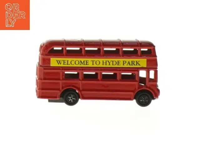 Rød dobbeltdækker legetøjsbus (str. 9x5 cm) | Slangerup - GulogGratis.dk