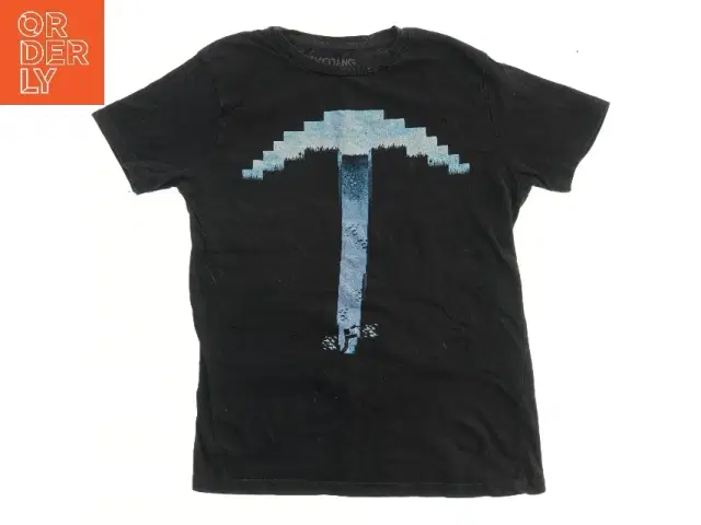 Sort T-shirt med grafik fra Mojang (str. 134) | Slangerup - GulogGratis.dk