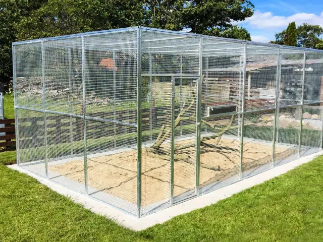 Voliere i stål 3x5x2. | Gistrup - GulogGratis.dk